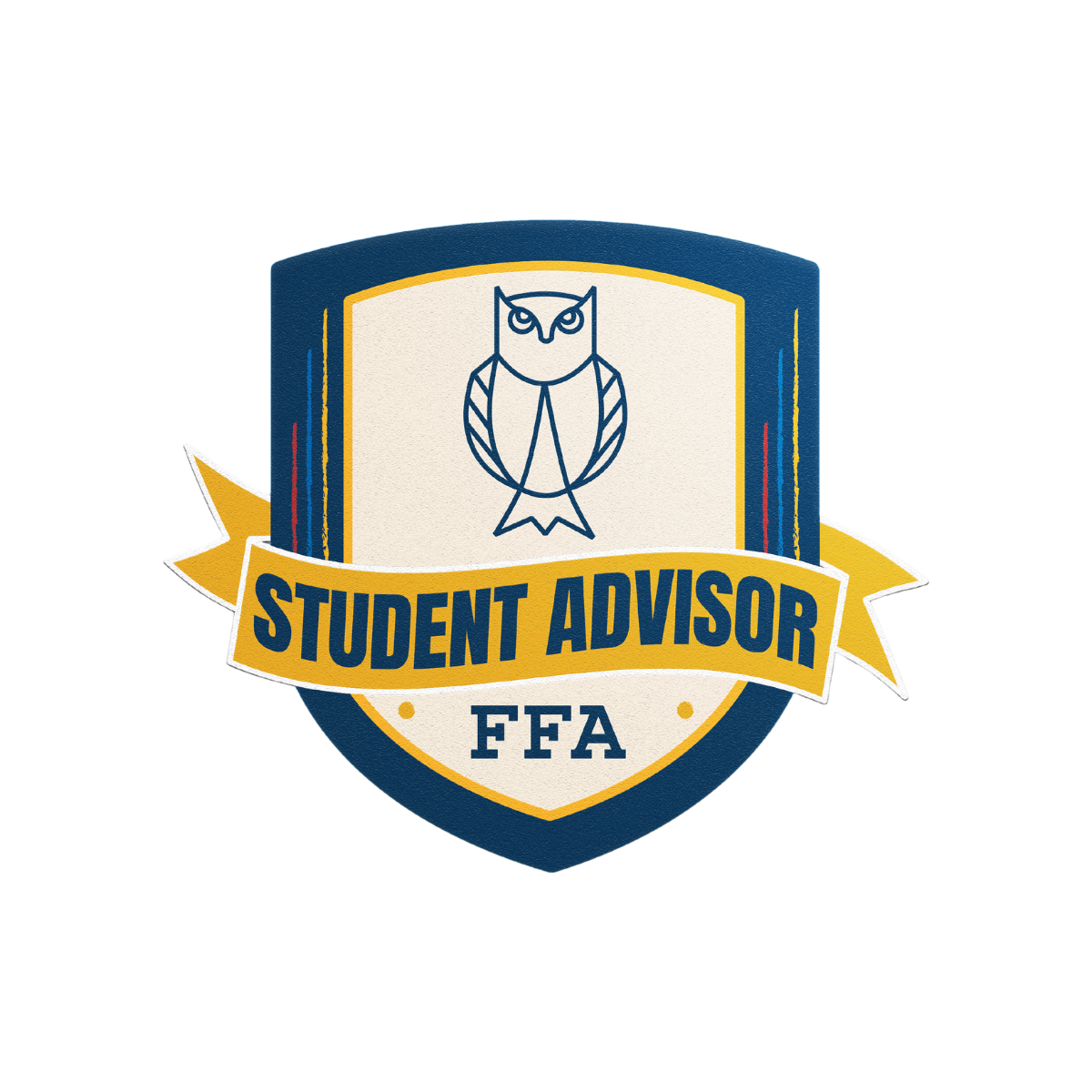 STUDENT ADVISOR BADGE STICKER - 03858-0000